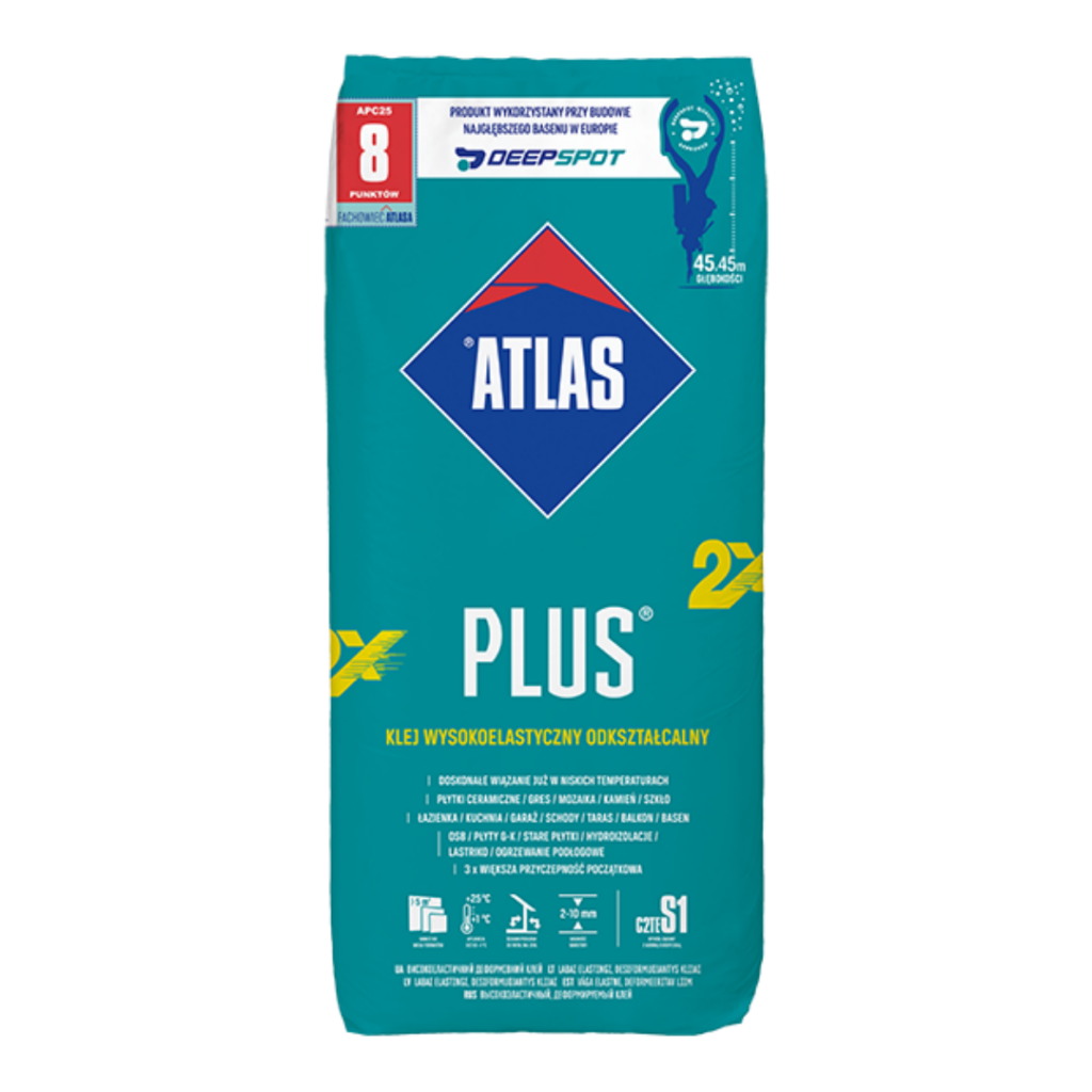 ATLAS PLUS (C2TE-S1 2-10 mm) 25kg zeer flexibele tegellijm