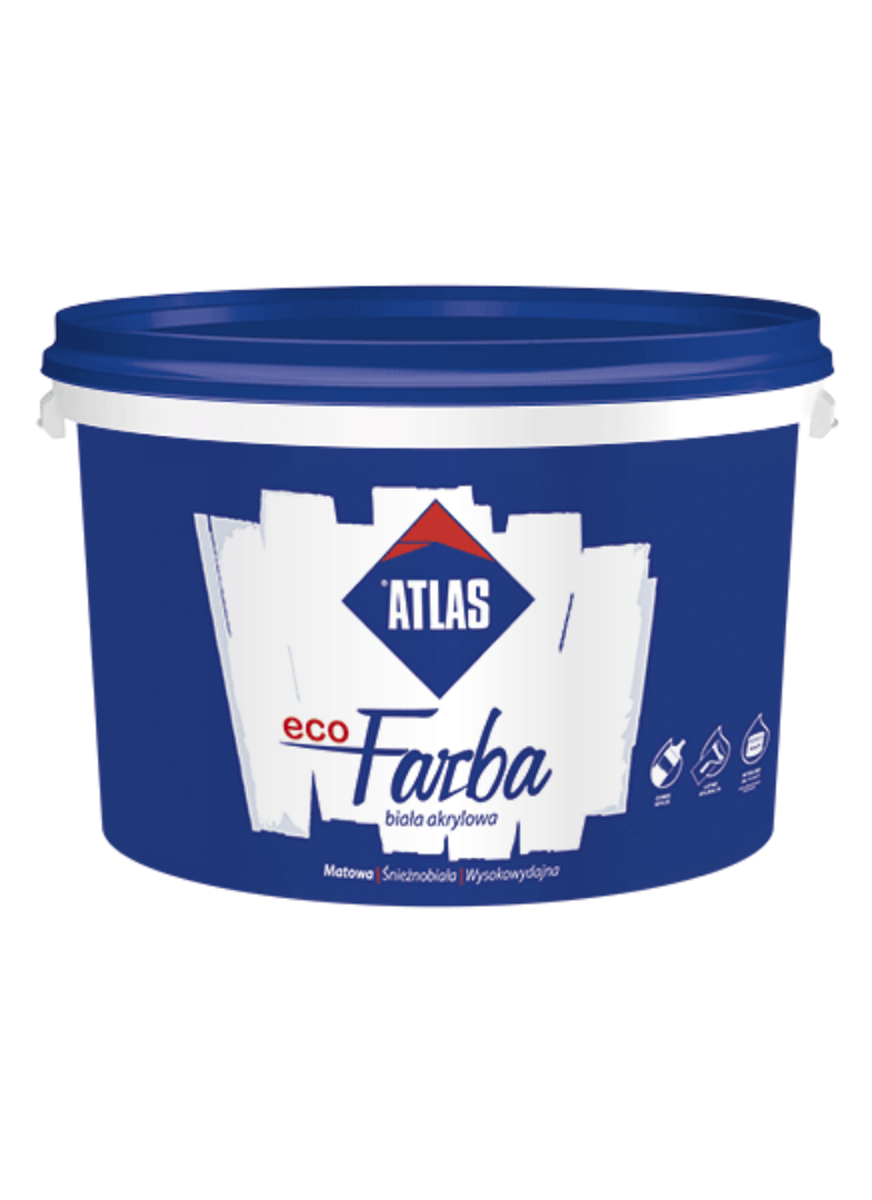 Atlas ecoFarba Acryl Verf Wit 10L | Egaline Online