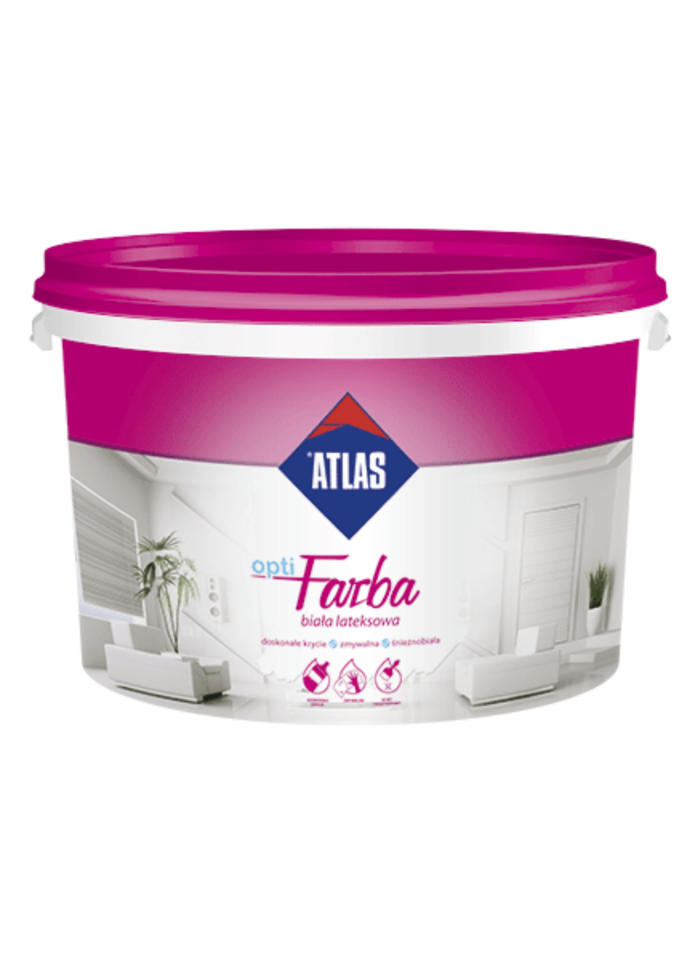 Atlas optiFarba Latex Verf Wit 10L | Egaline Online
